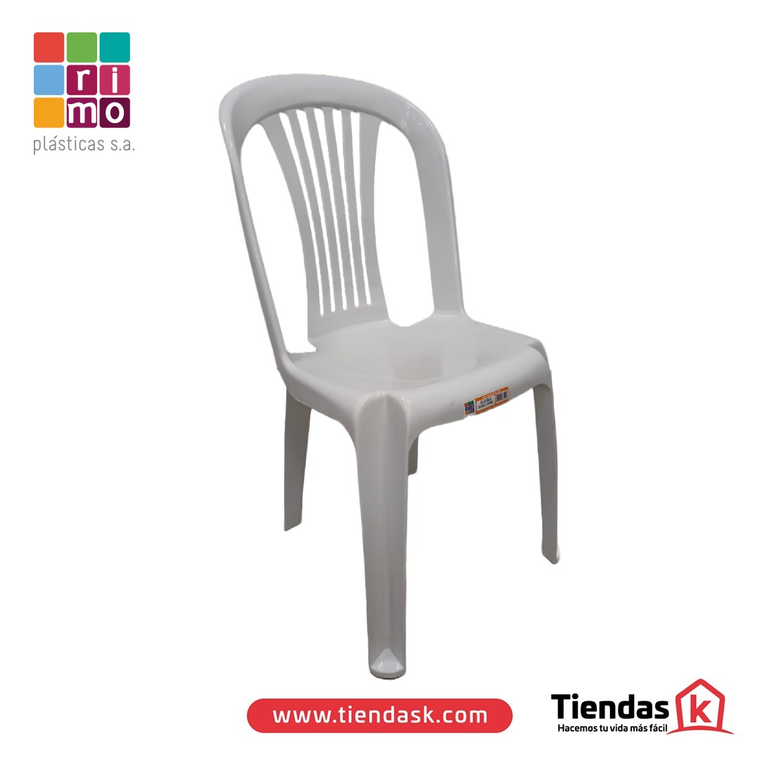 SILLA GALA RIMO S/BRAZO BLANCA - TiendasK.com